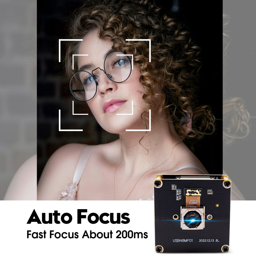 ELP Ultra HD 48MP Fast Autofocus USB Camera Module 8000*6000 UVC Free Driver USB Webcam for ...