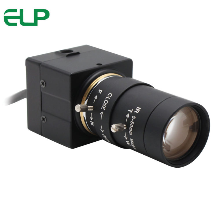 ELP 5-50mm Varifocal Lens 8 MegaPixels Sony IMX179 Color Sensor Mini HD ...