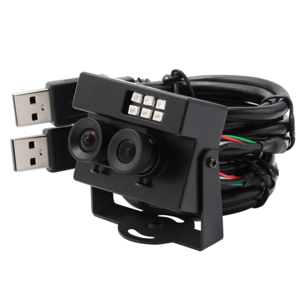 ELP Face Recognition &Biological Detection Dual Lens USB Camera RGB ...