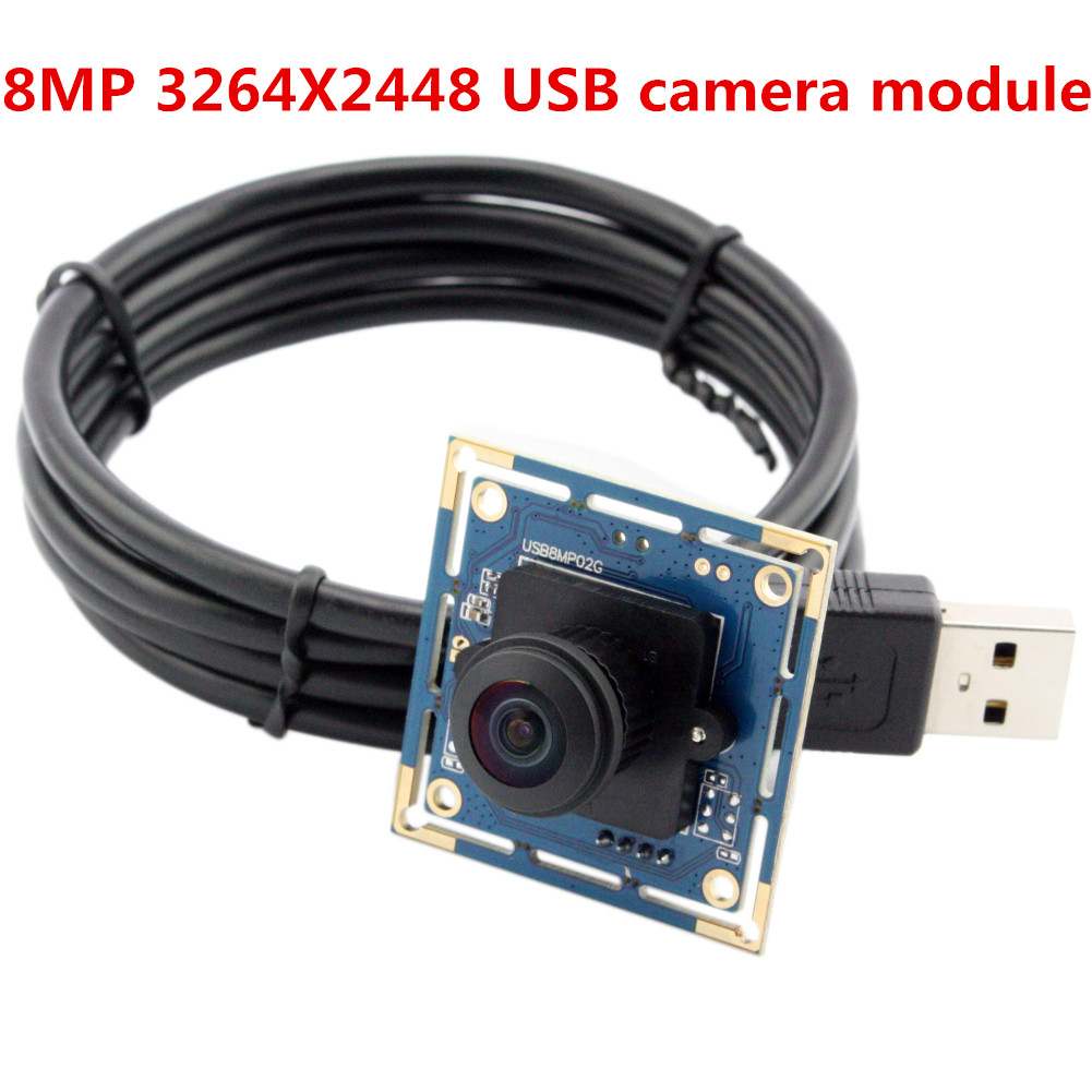 ELP USB Camera 8Megapixel SONY IMX179 Sensor Mini Wide Angle USB Board ...