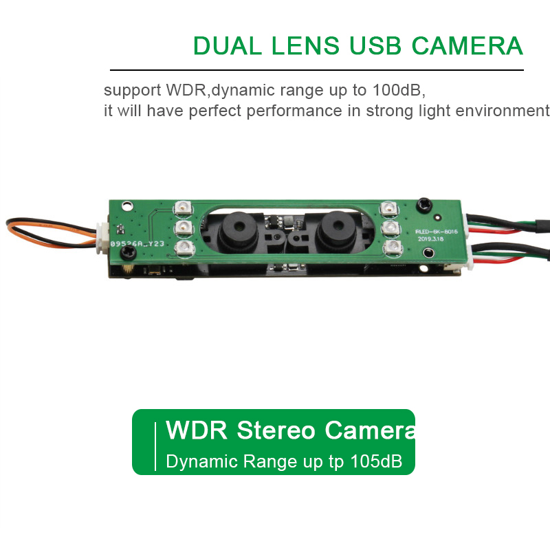 ELP WDR Dual Lens Stereo USB Camera 2megapxiels AR0230 Sensor 1920×1080 ...
