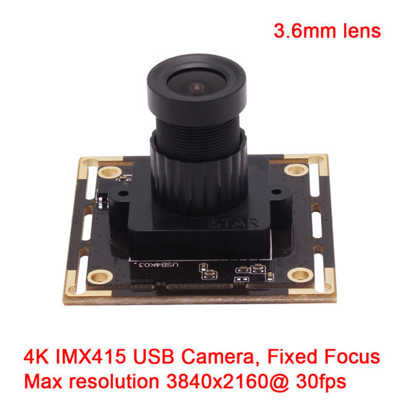 ELP 4K USB External Webcam Mini 38*38mm Board CMOS Sony IMX415 Machine ...