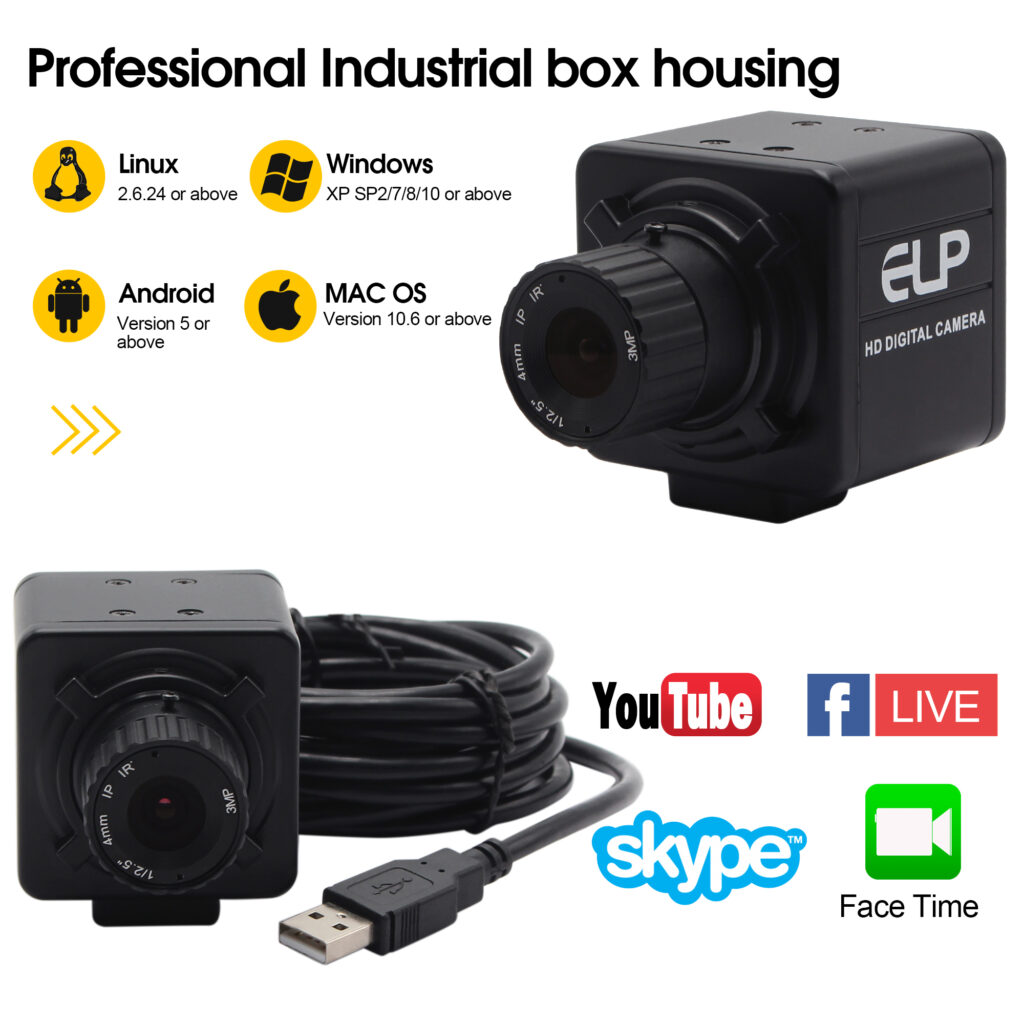 ELP Industrial 1080P Hd 30fps /60fps/120fps High Speed Cmos Ov 2710 4mm ...