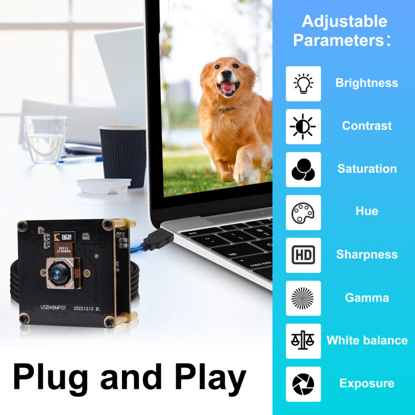 ELP Ultra HD 48MP Fast Autofocus USB Camera Module 8000*6000 UVC Free ...