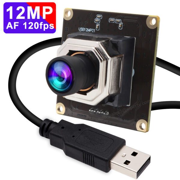 ELP 12MP Autofocus USB Camera Module High Speed 120FPS 1080P 30FPS ...