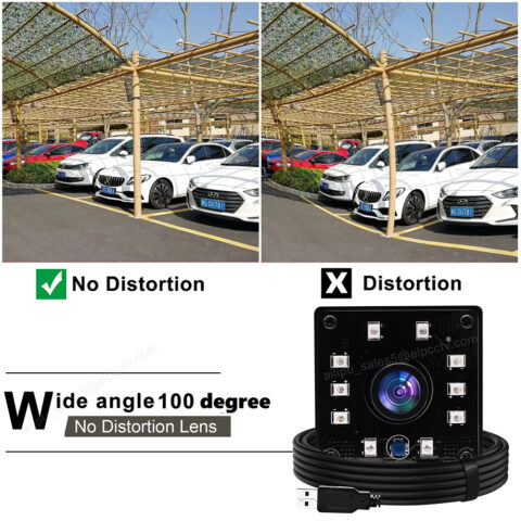 ELP 5MP IR USB Camera Global Shutter with 850nm IR LEDs & 85 Degree No ...